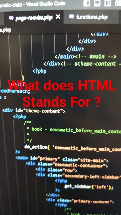 What does HTML stands For? #ytshorts #youtubeshorts #yttrending #html5 - YouTube