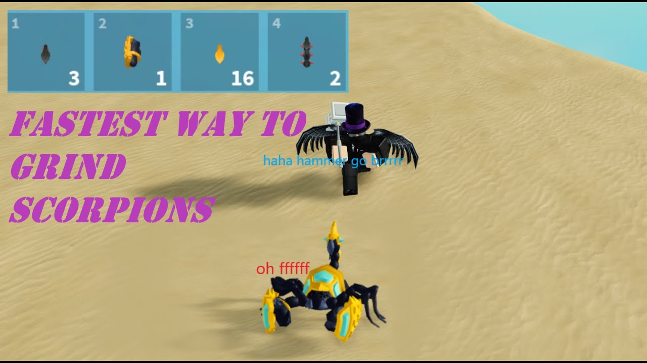 Roblox Skyblock: Fastest Way To Grind New Scorpions Super Fast And ...