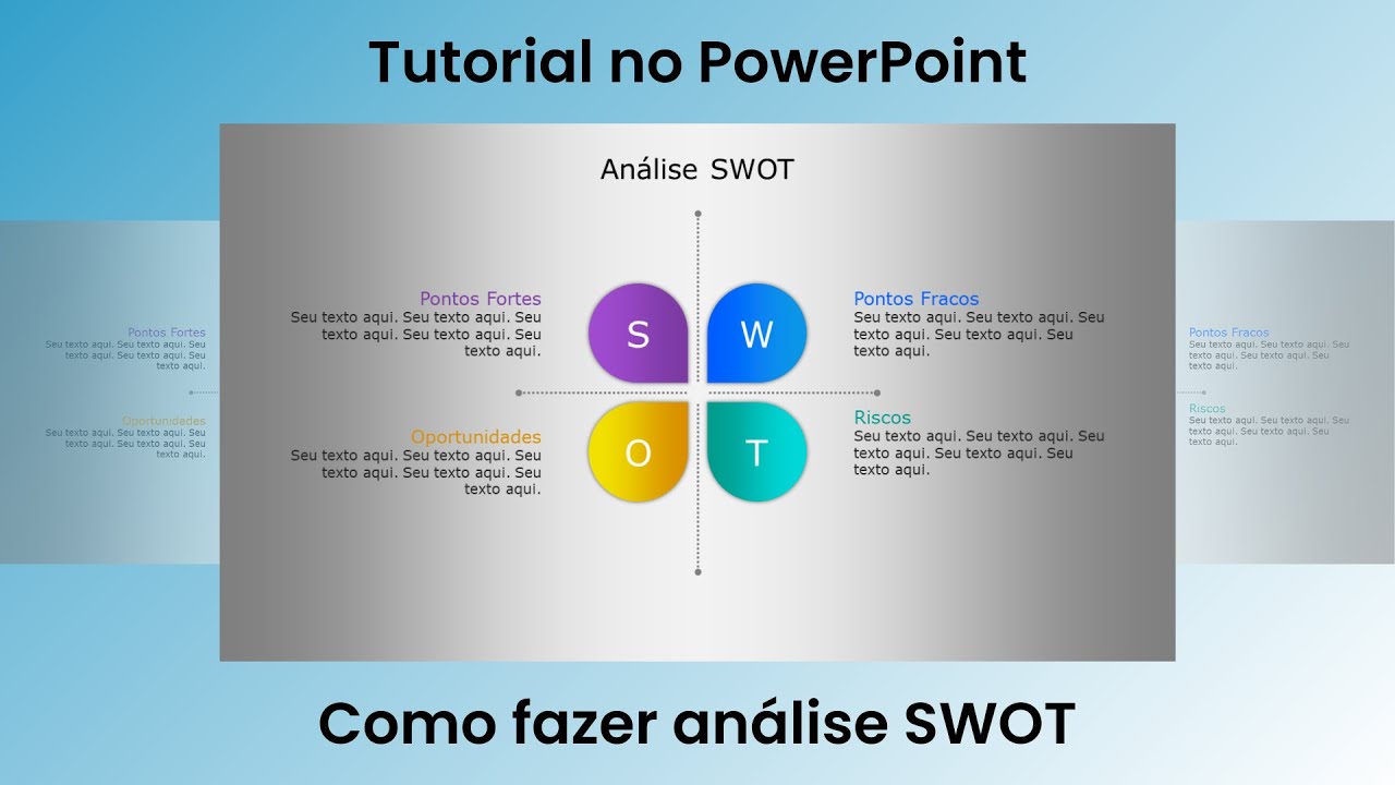 Como fazer uma análise SWOT no PowerPoint | Tutorial de infográfico ...