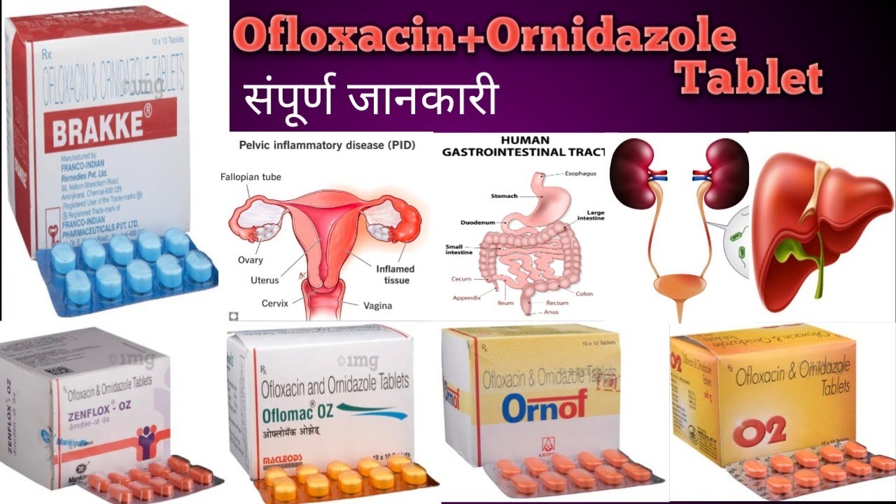 Ofloxacin + Ornidazole Tablet ।। Brakke, Zenflox OZ , O 2।। Uses ...