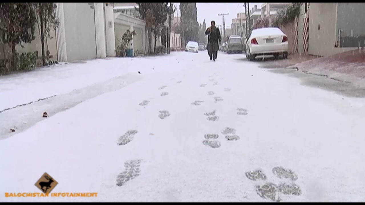 first snowfall of 2020 Quetta Balochistan - YouTube