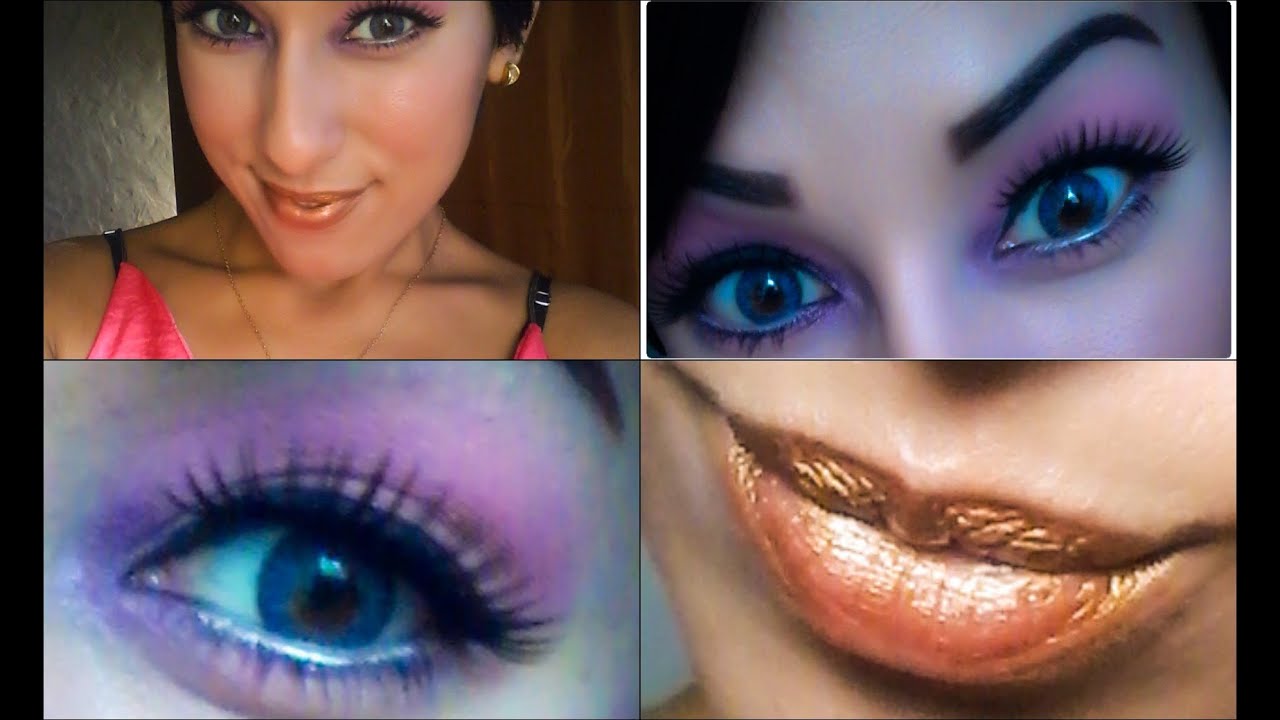 tutorial maquillaje romantico rosa y dorado super facil - YouTube