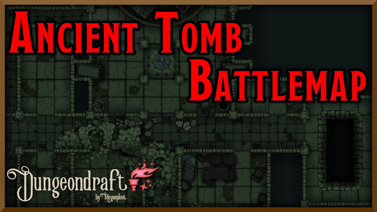 Ancient Tomb Battle Map (Dungeondraft Timelapse) (Free Download) - YouTube
