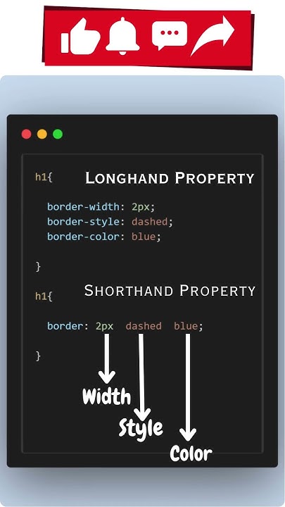 Css Shorten Property Tips Css3animation Cssanimation Cssproperty Tutorial Webdesign Shorts