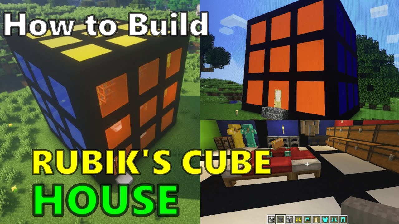 Minecraft: How to Build a large Rubik's House Tutorial (Easy) - YouTube