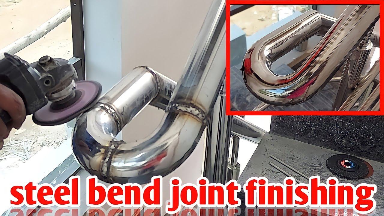 how to steel railing elbow joint finishing | stainless steel ...