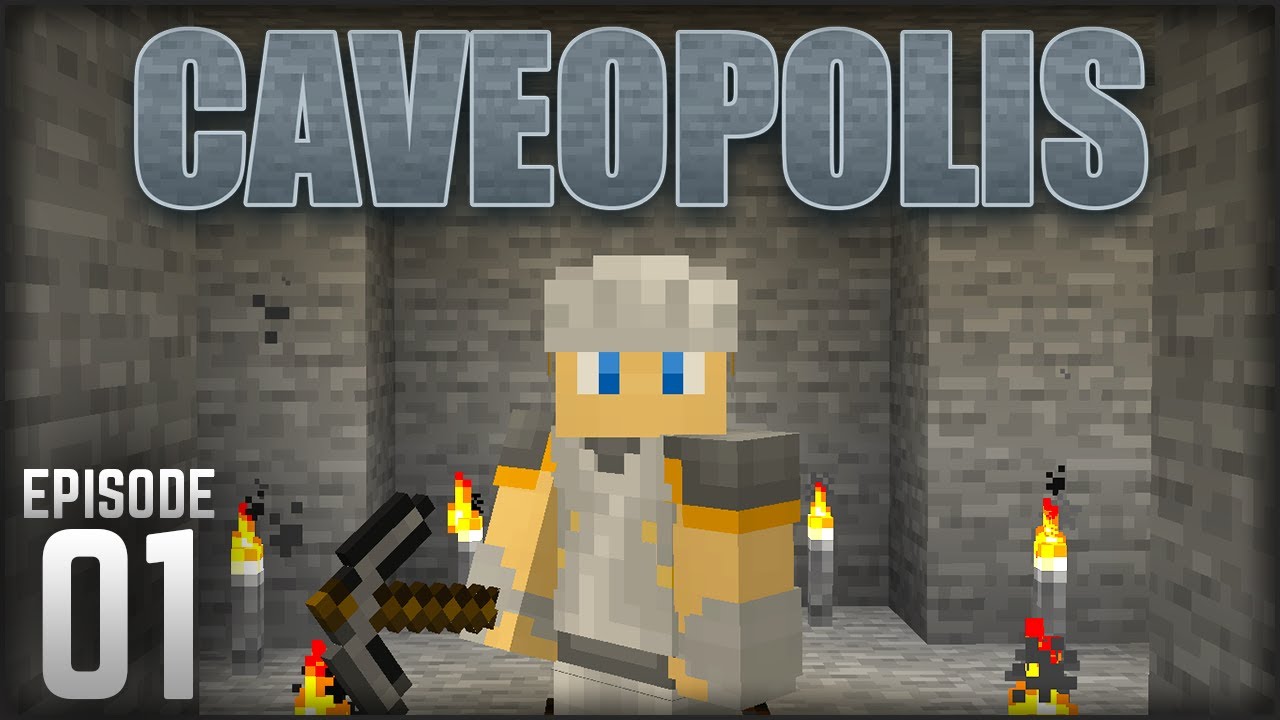 A Skyblock... BUT NOT! | Caveopolis - Ep. 1 (Modded Minecraft 1.18.2) - YouTube