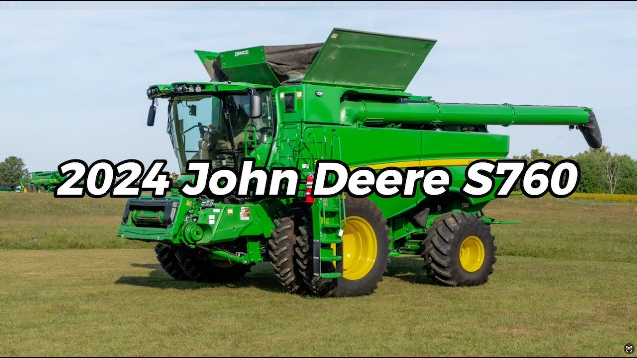 used 2024 John Deere S760 Combine (A540284A) - YouTube