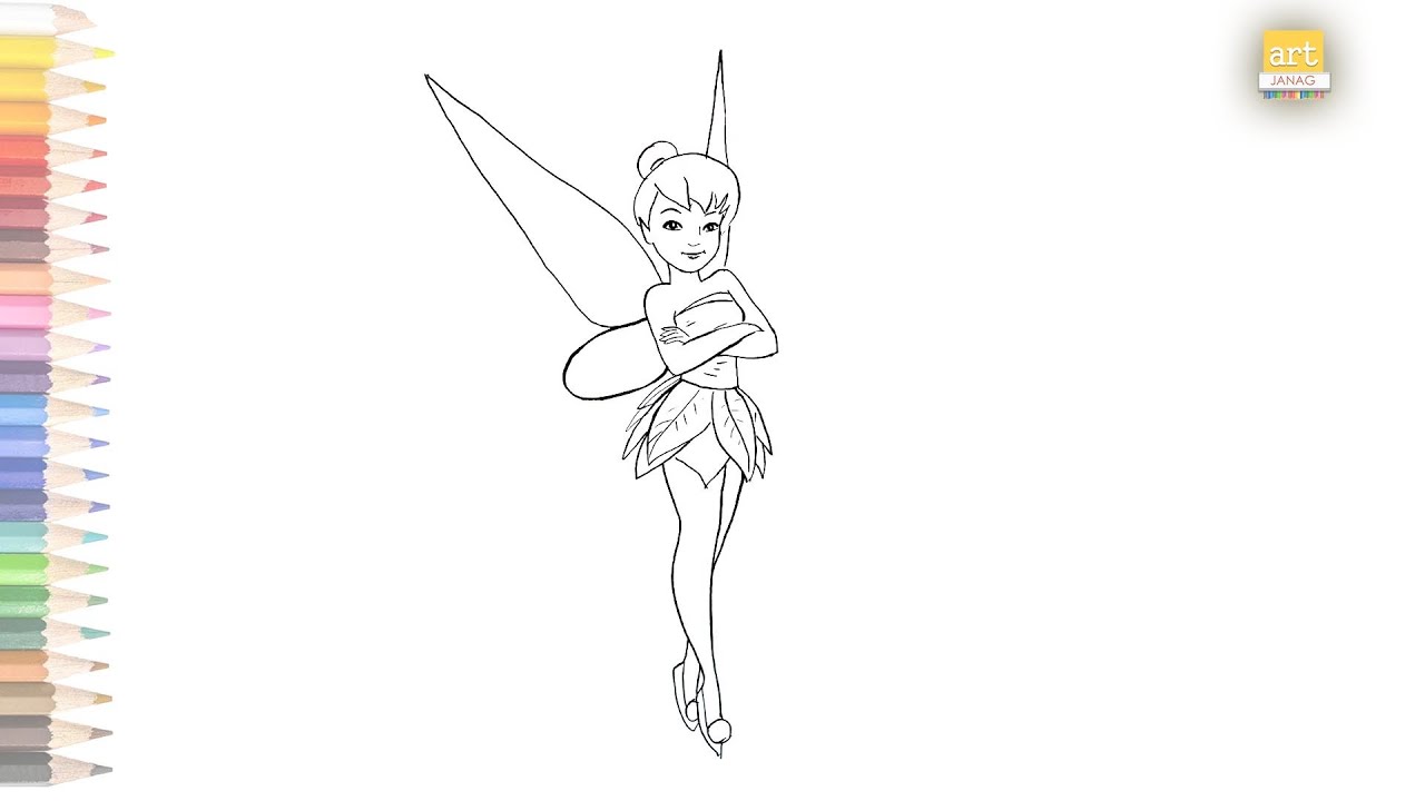 Fairy Outline Drawings