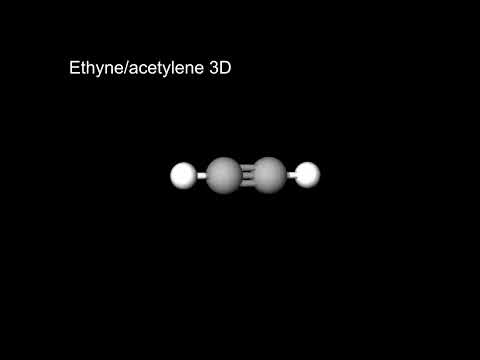 Ethyne/acetylene 3D - YouTube