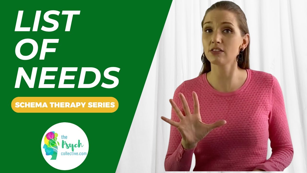 Schema Mode Therapy: List of Needs - YouTube
