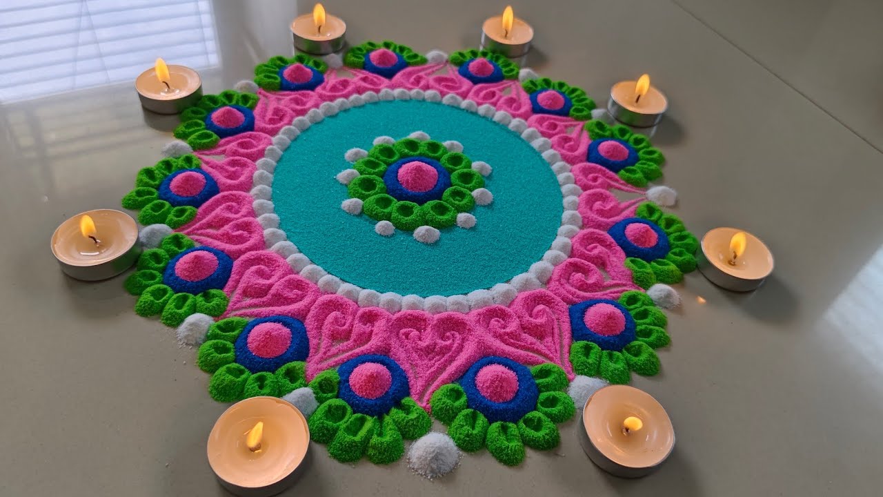 🪔🎇Diwali Festival Rangoli/Dipawali Rangoli/Beautiful Rangoli Design for ...
