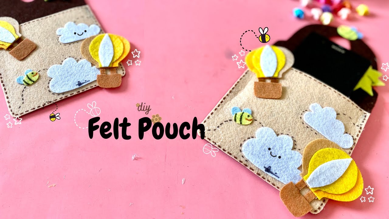 DIY Felt Pouch l Phone holder craft l CRAFT IDEAS - YouTube