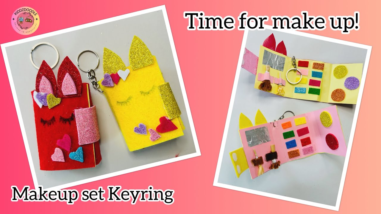 How to Make a DIY Mini Makeup Keyring 🎨👜 | Easy Craft - YouTube