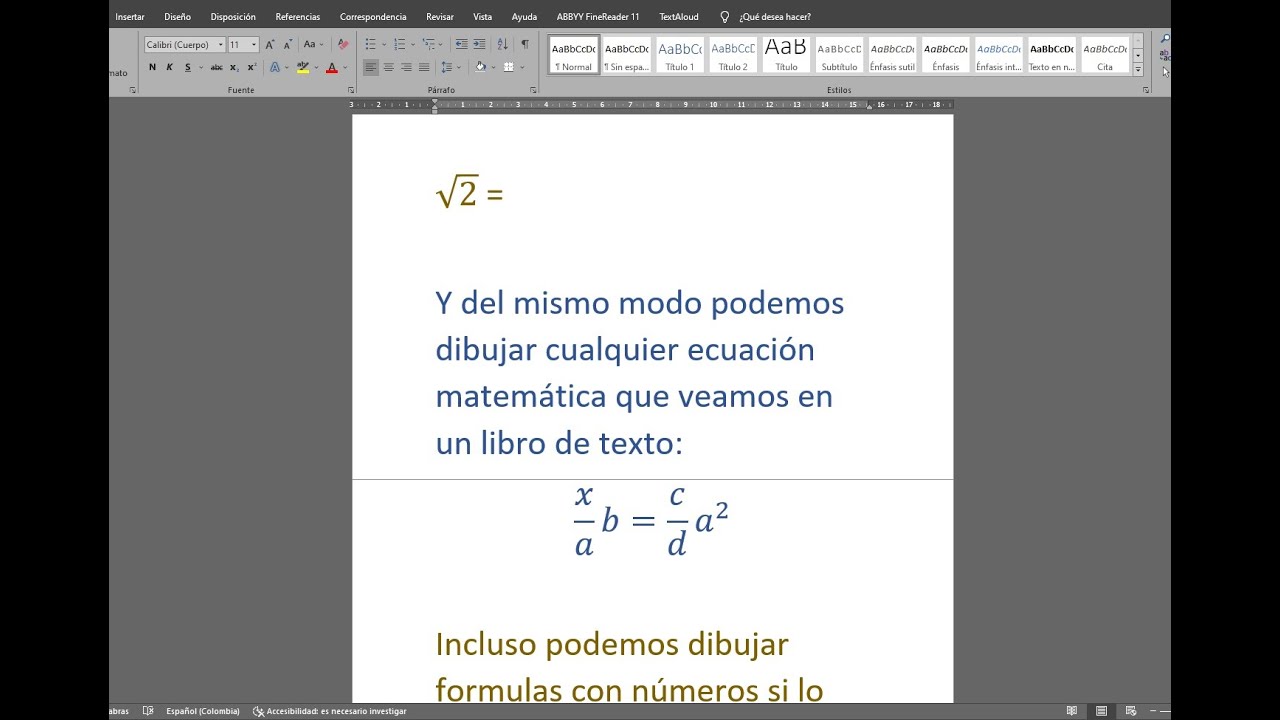 Escribir todos los simbolos y signos matematicos en WORD - YouTube