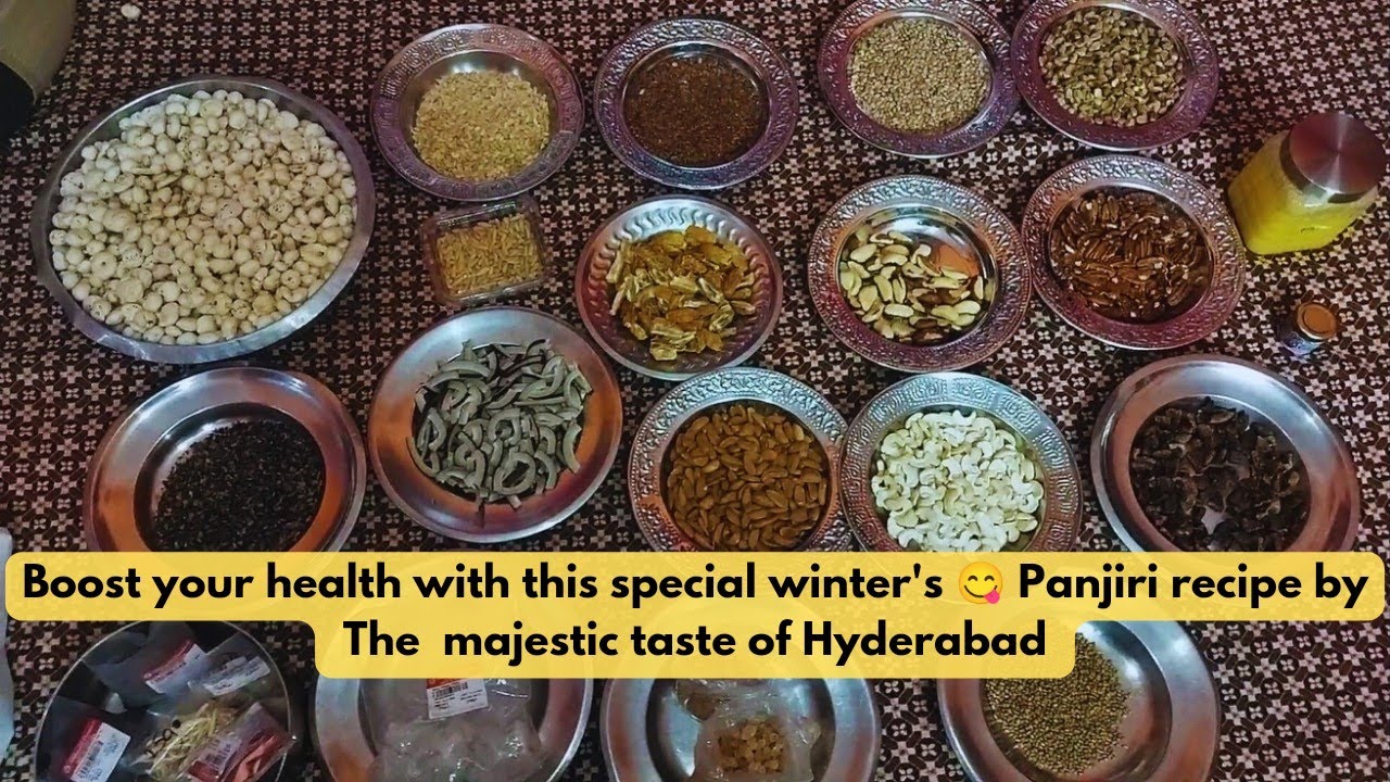 winter's special/ Homemade panjiri recipe || Hyderabadi panjiri recipe ...