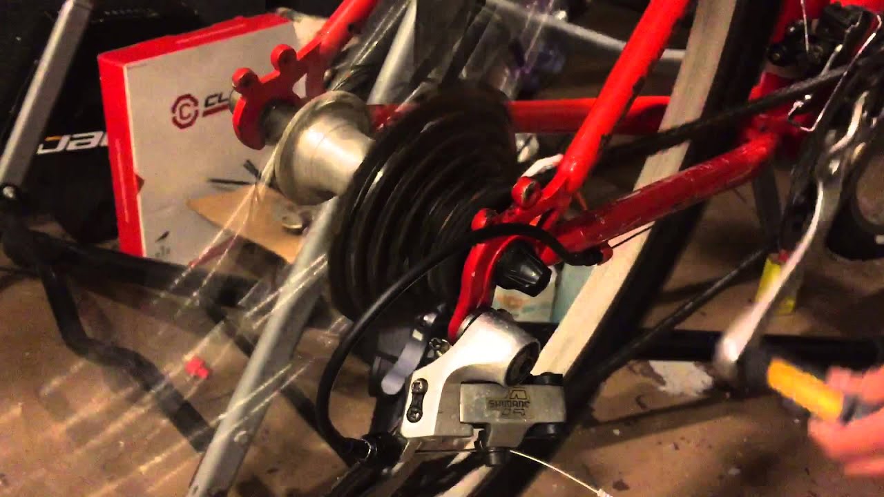Shimano Alivio 7 speed with KMC Z51 chain - YouTube