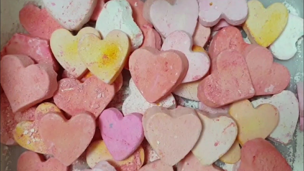 짐초크부수기/Reformed heart gym chalk crumble/asmr - YouTube