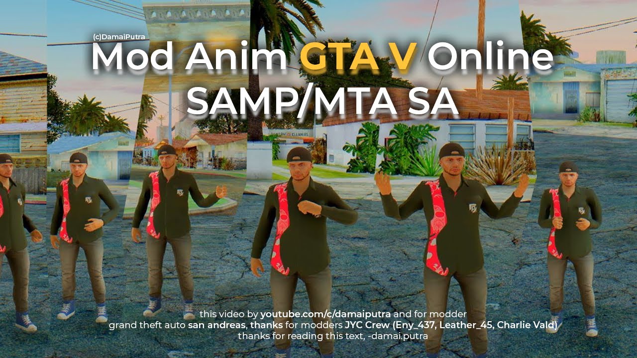 Mod Anim GTA V Online Untuk SAMP/MTA SA - GTA SA - YouTube