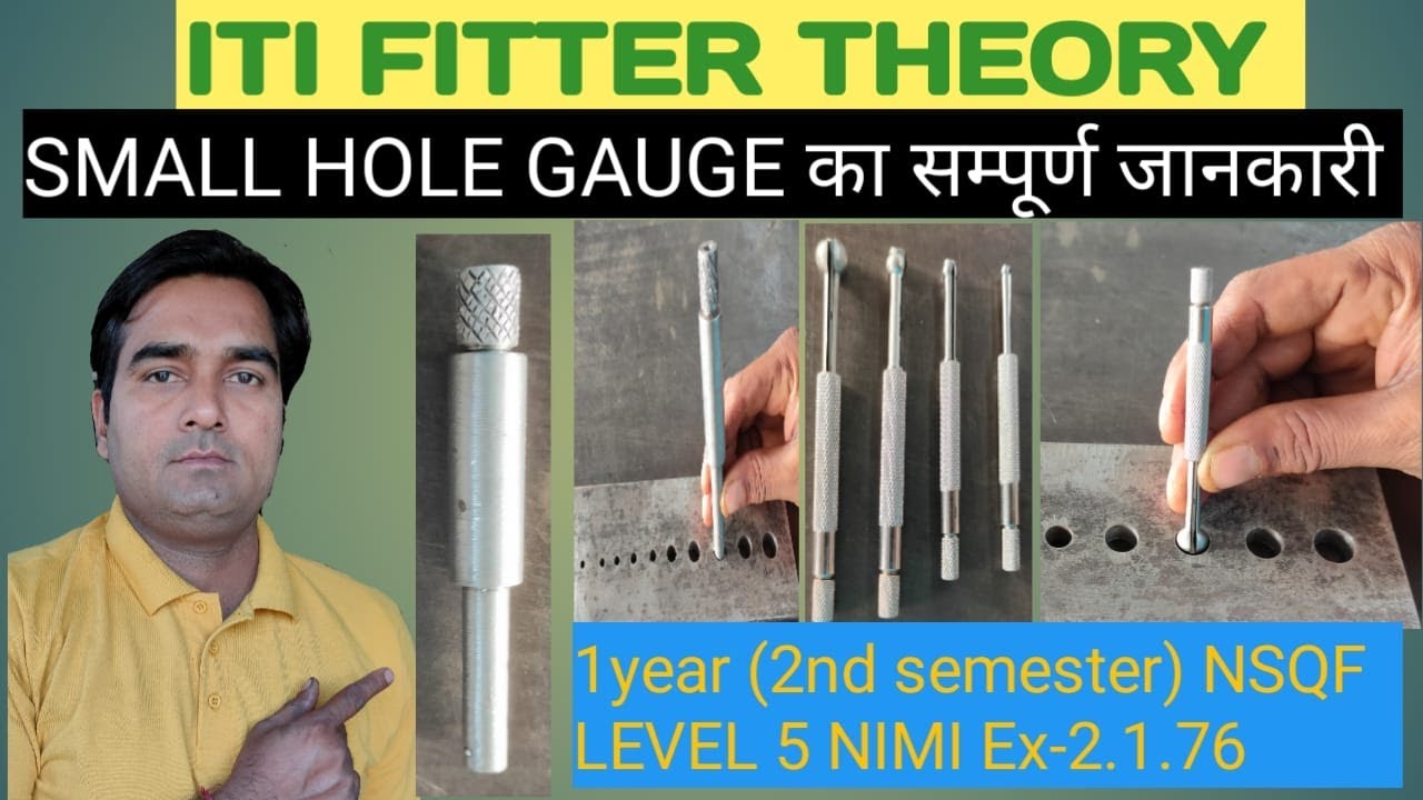 SMALL HOLE GAUGE. ITI FITTER THEORY.1YEAR(2ND SEM)NSQF LEVEL-5 NIMI.EX ...