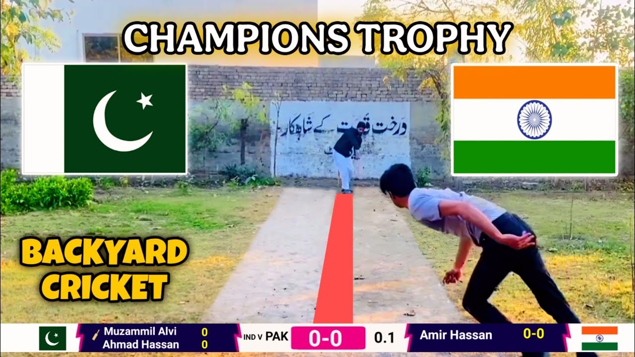 India vs Pakistan Champions Trophy Backyard Cricket | INDvPAK | Haveli ...