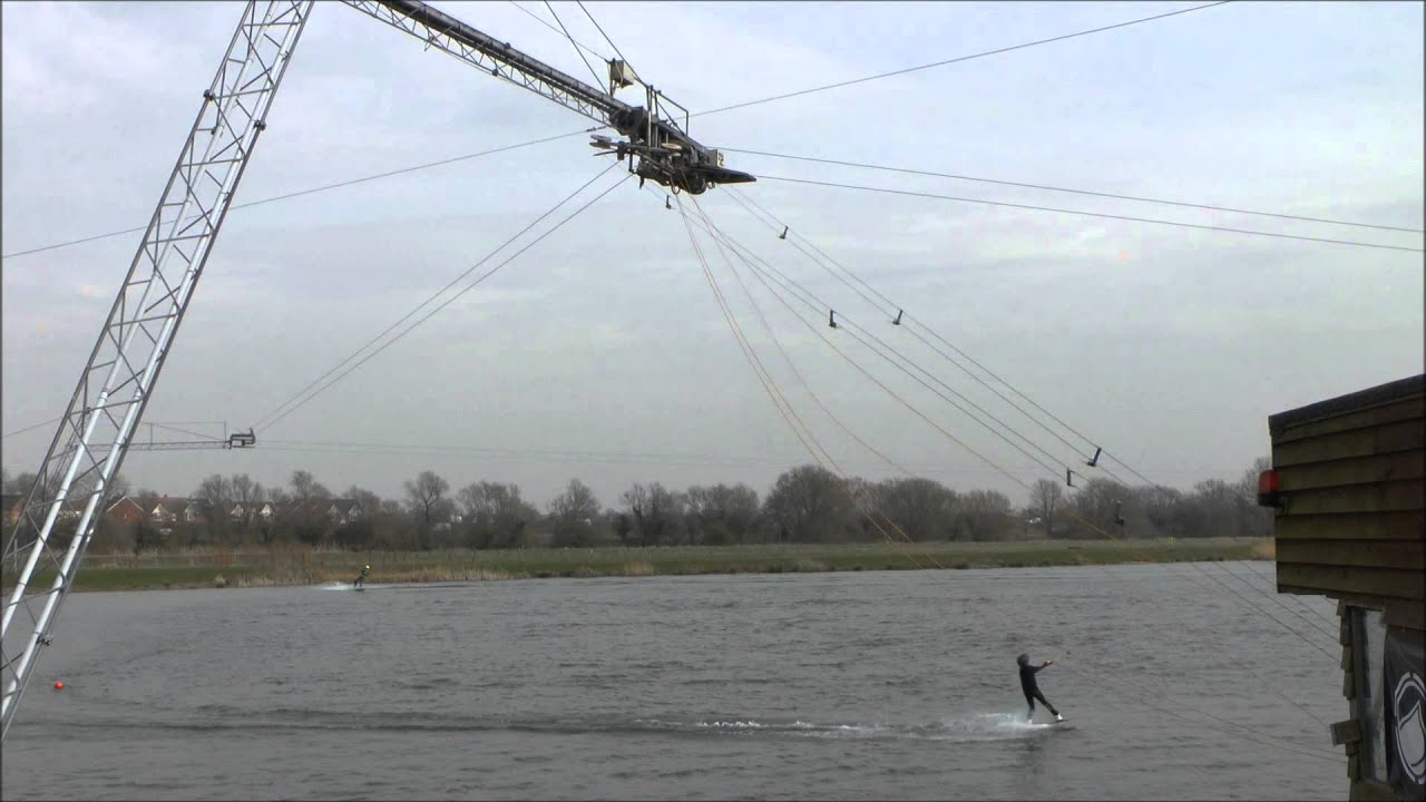 Box end park near Bedford ~ Wakeboarding, Water skiing - YouTube