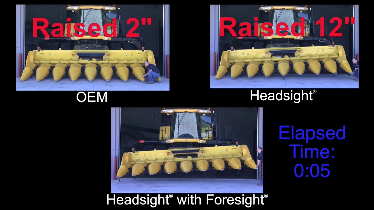 Headsight Combine Header Height Control vs New Holland Factory Header ...