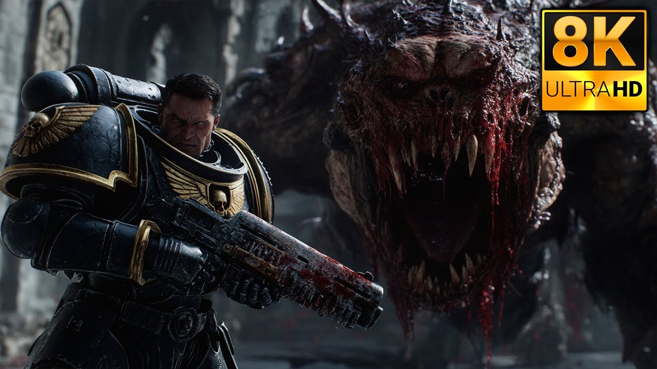 Hell's Bridge | Warhammer 40K Space Marine | Realistic IMMERSIVE ULTRA ...