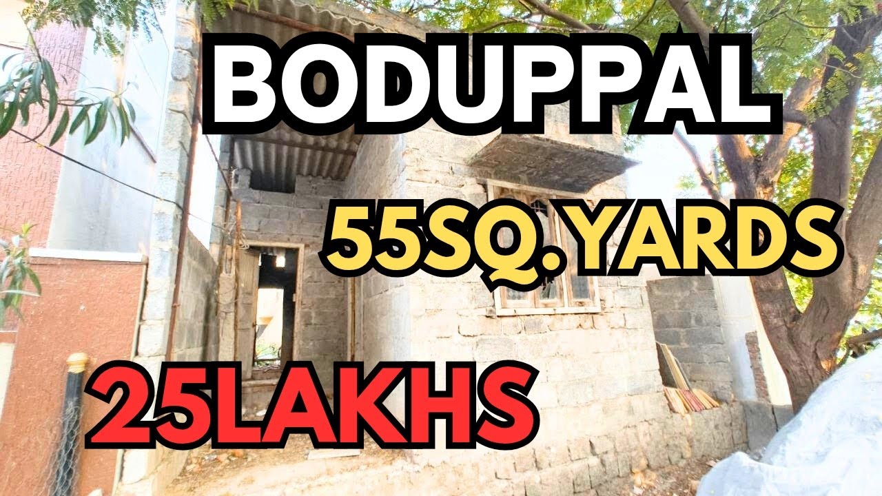 "🔥 MUST SEE! Stunning 55 Sq. Yards West-Facing House in Boduppal for ...