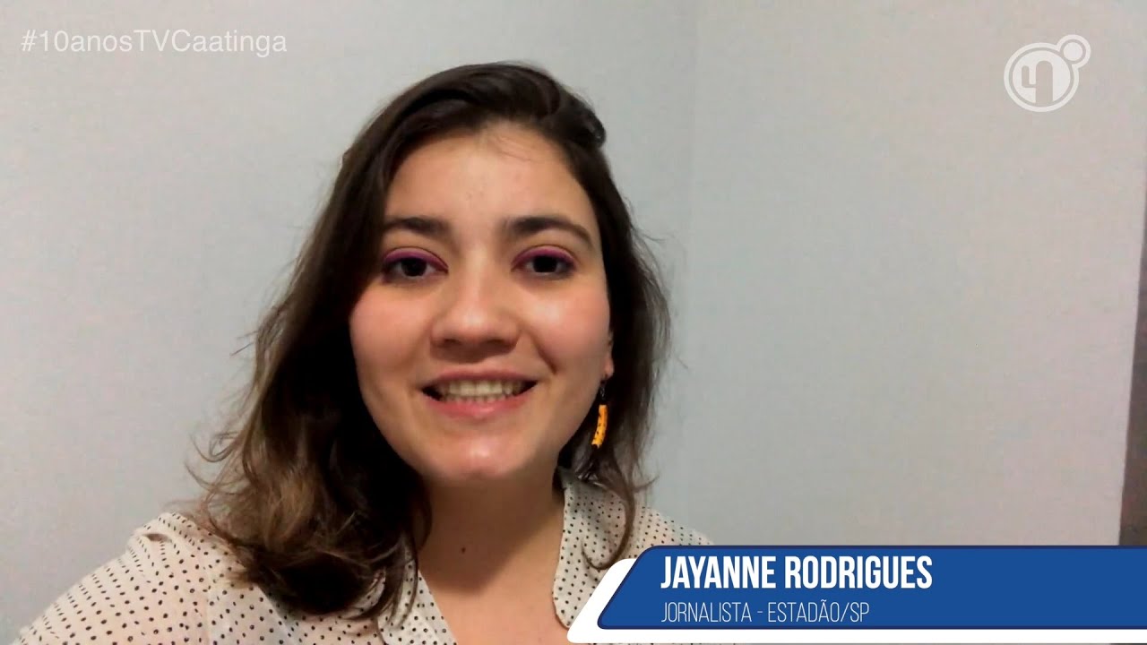 #10anosTVCaatinga – Jornalista Jayanne Rodrigues - YouTube
