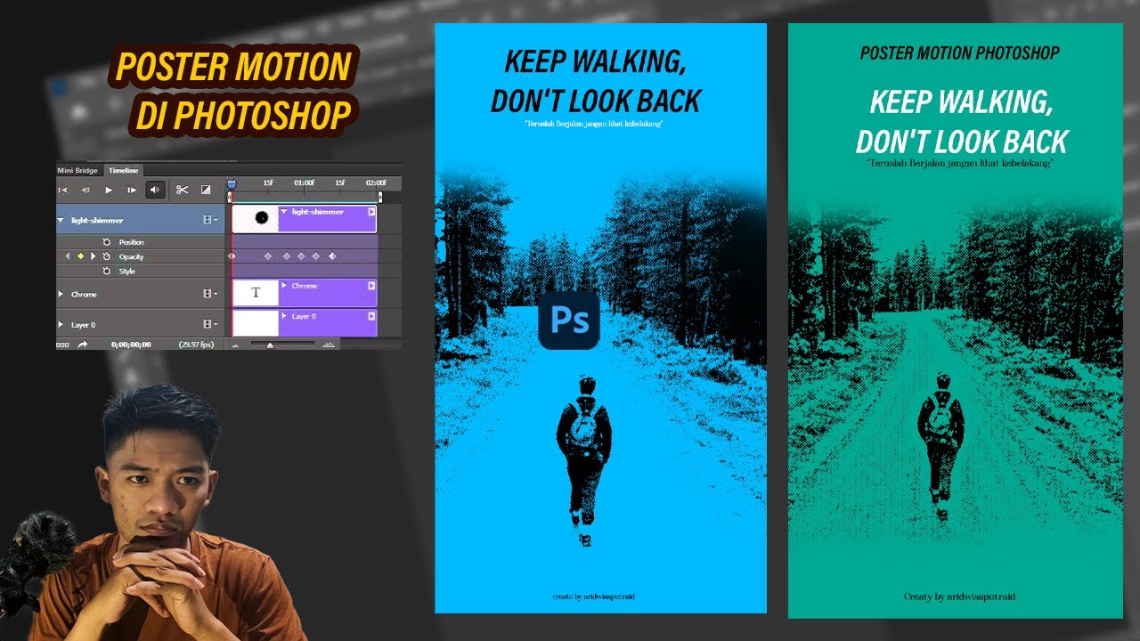 Poster Motion Menggunakan Adobe Photoshop | Tutorial Photoshop - YouTube