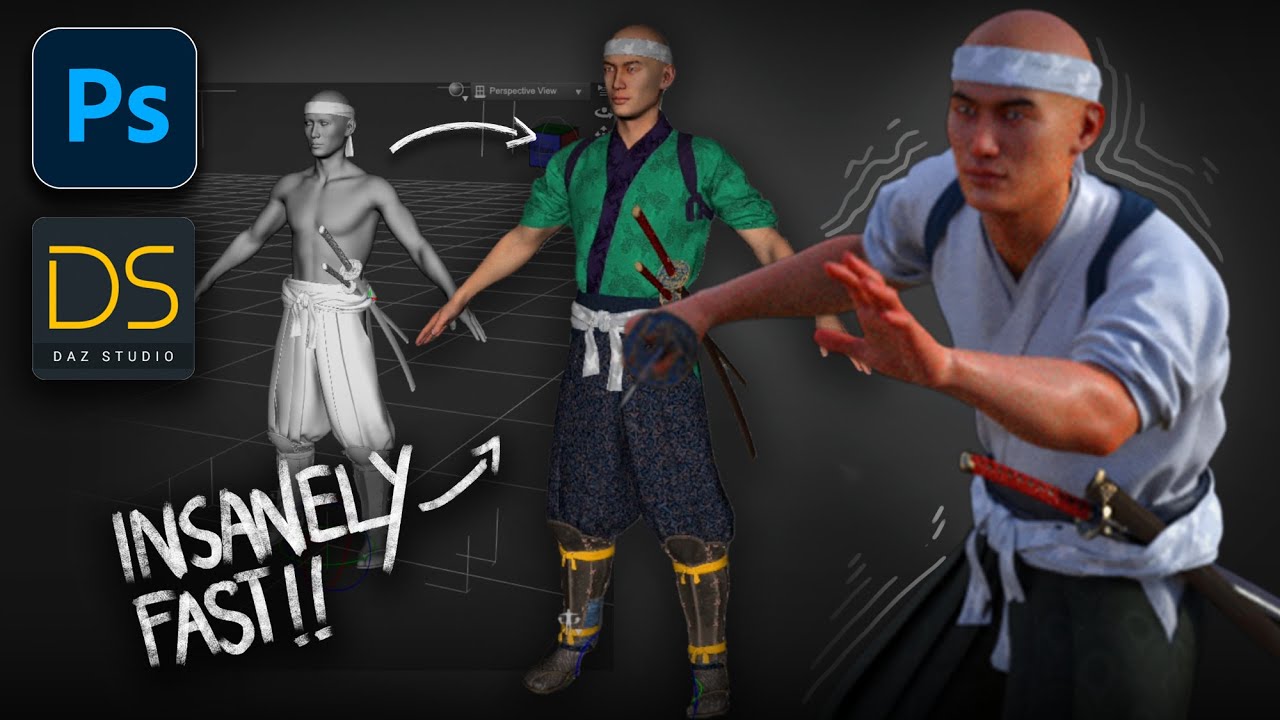 LEARN the FASTEST way to use 3D Characters - 3d Digital Art - YouTube