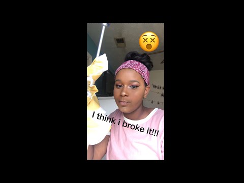 I might have broken my curtain oops//summer makeup routine 2018//THIS IS NOT A TUTORIAL I WARN YOU!!