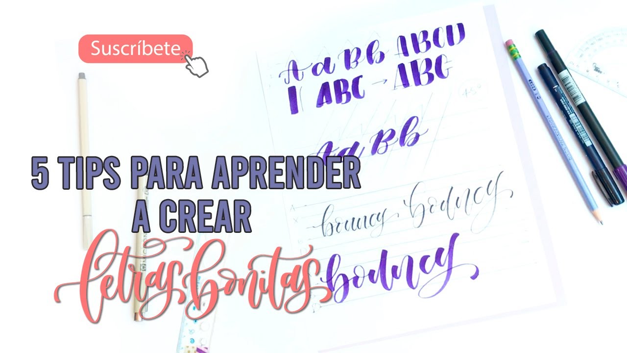 TIPS PARA CREAR LETRAS BONITAS - YouTube