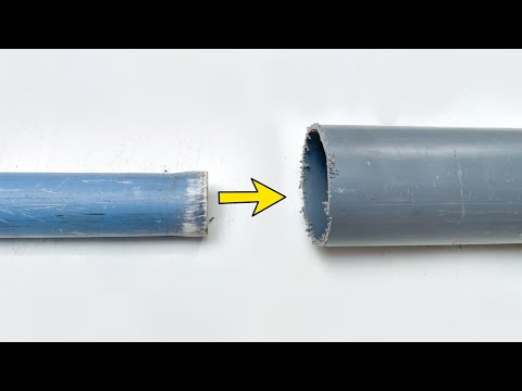 Tesisatçının Büyük Pvc Boruları Küçük Borulara Bağlamak İçin Zekice Fikri (Fikstür yok)