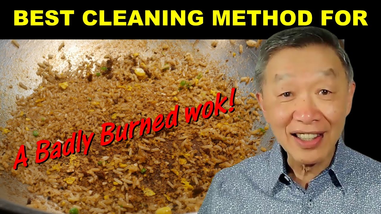 Cleaning a BADLY BURNED WOK in 10 MIN| Stainless Steel, Carbon Steel ...