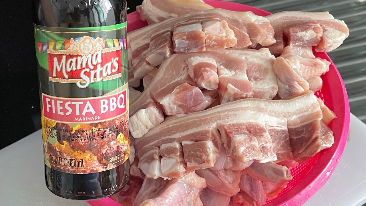 PORK BELLY AND CHICKEN WINGS BBQ USING MAMA SITAS FIESTA BBQ MARINADE ...
