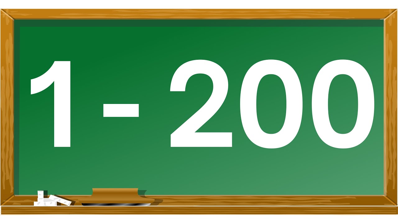 Quick Counting from 1 to 200 | Fast Numbers for Kids - YouTube