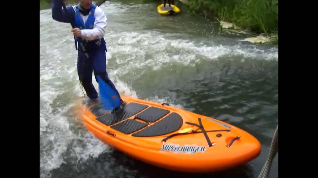 UK River SUP - river surfing fun in Oxfordshire - YouTube