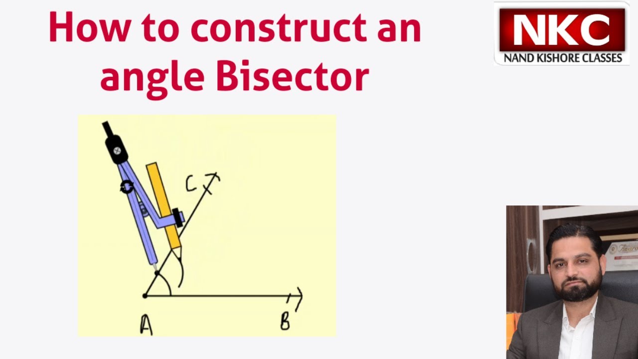 How to construct an angle bisector? Geometry concepts | Learn in an ...