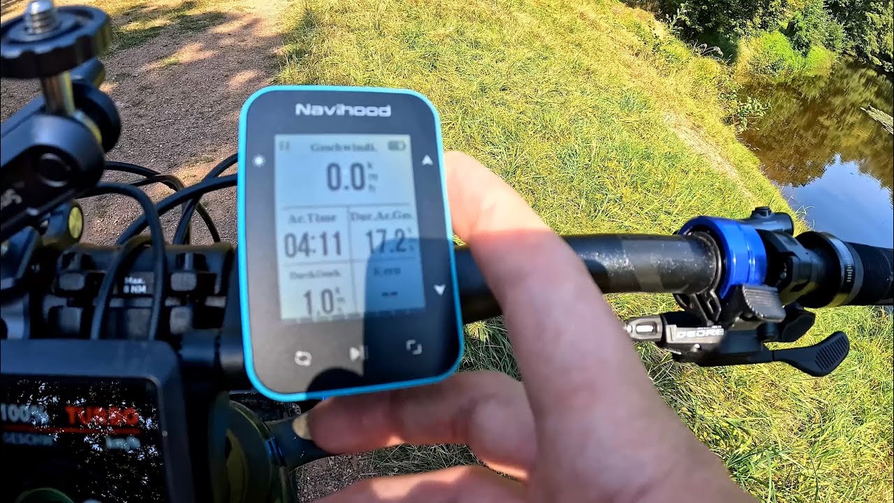 33 minute Indoor Cycling with Navihood L2 Color Screen GPS Bike Computer 4K Video - YouTube