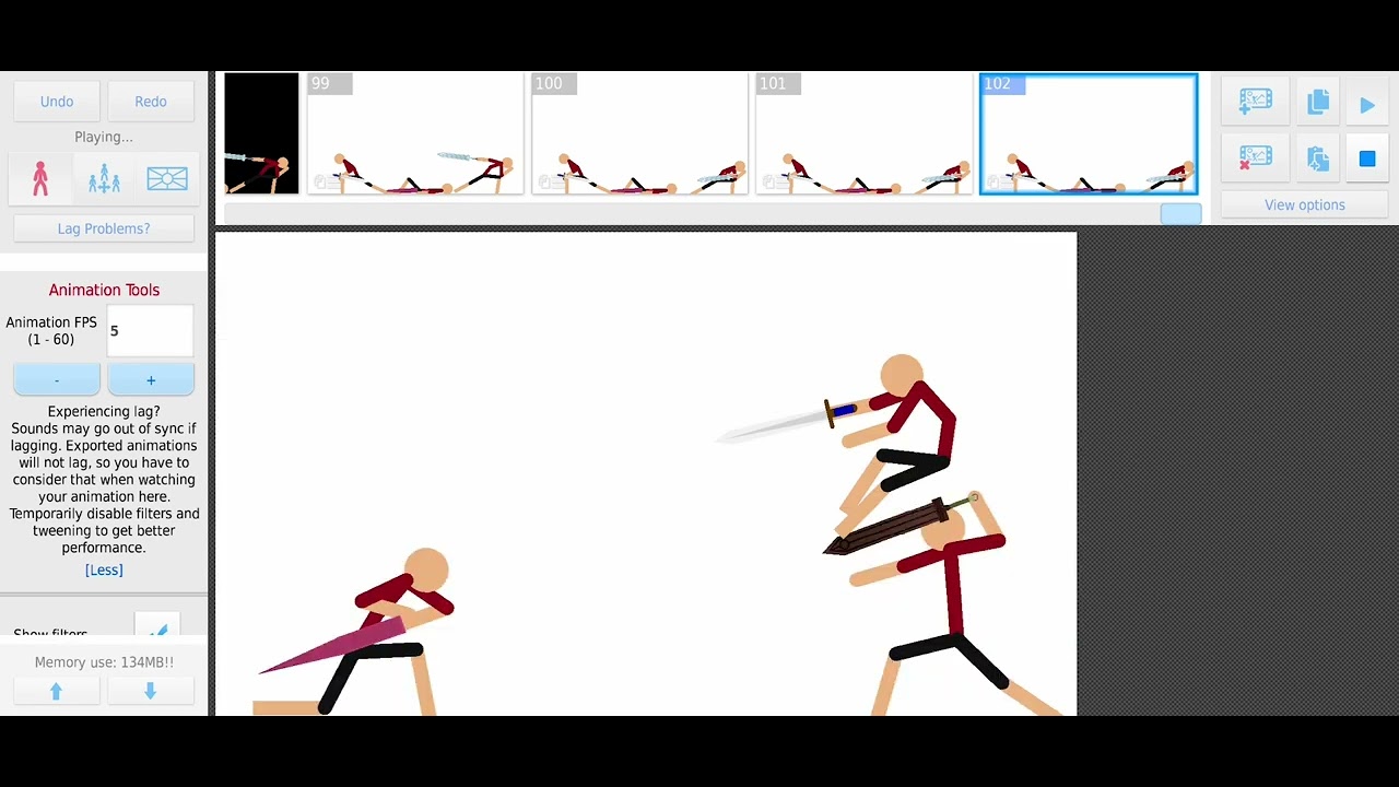 Stickman sword tag team animation - YouTube