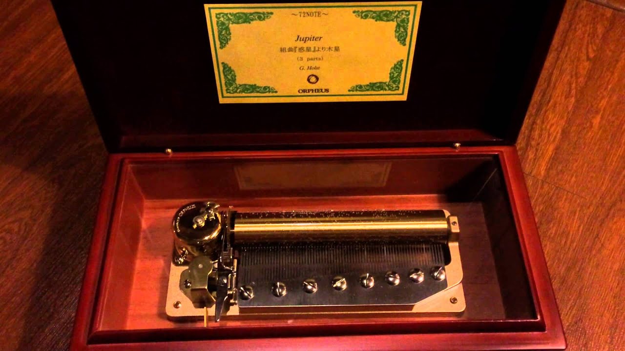 Jupiter ....... Orpheus 72 notes music box from Otaru Japan. - YouTube