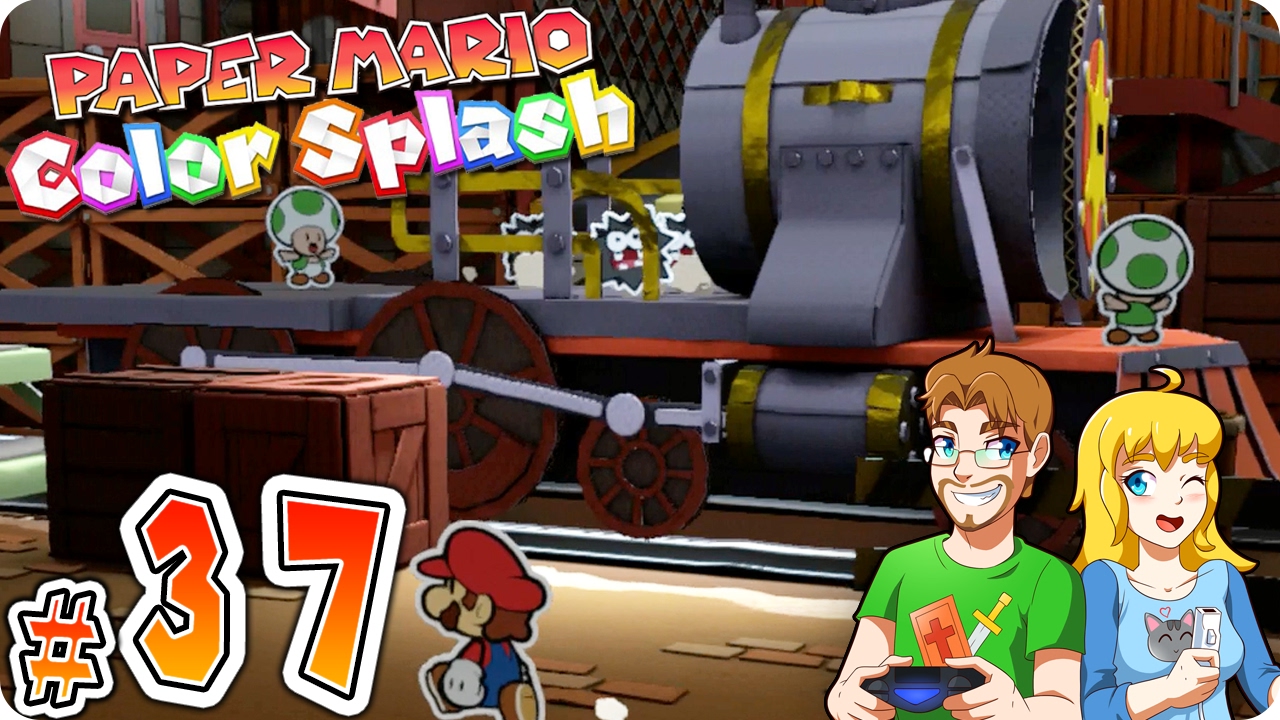 Paper Mario Color Splash Part 37 Toad Trainworks (HD) - YouTube