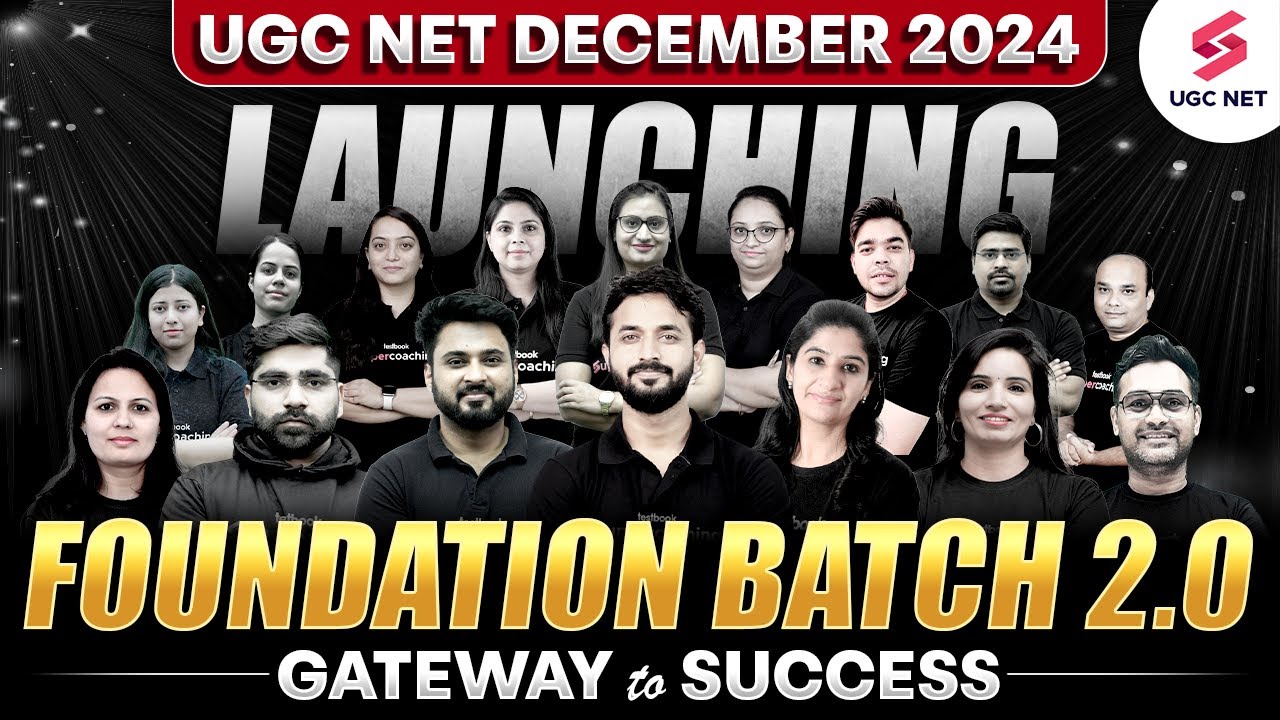 UGC NET DEC 2024 Preparation Plan | UGC NET 2024 Foundation Batch 2.0 ...
