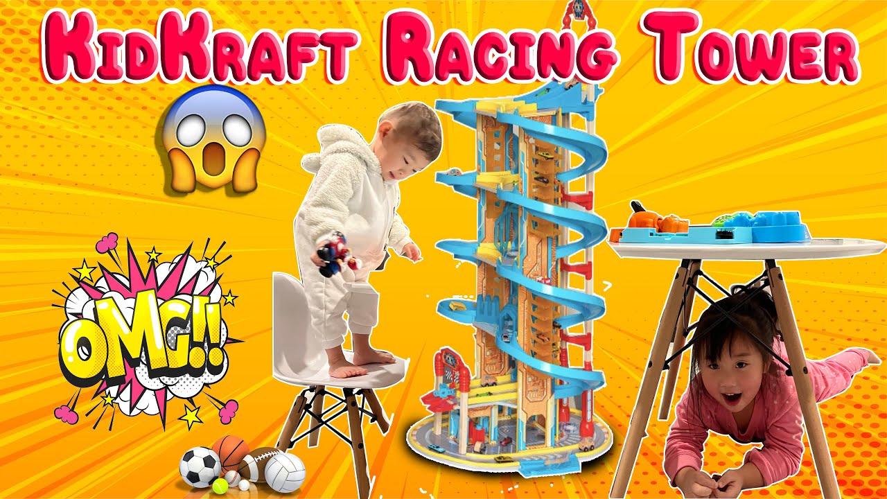 KidKraft Super Vortex Racing Tower - YouTube