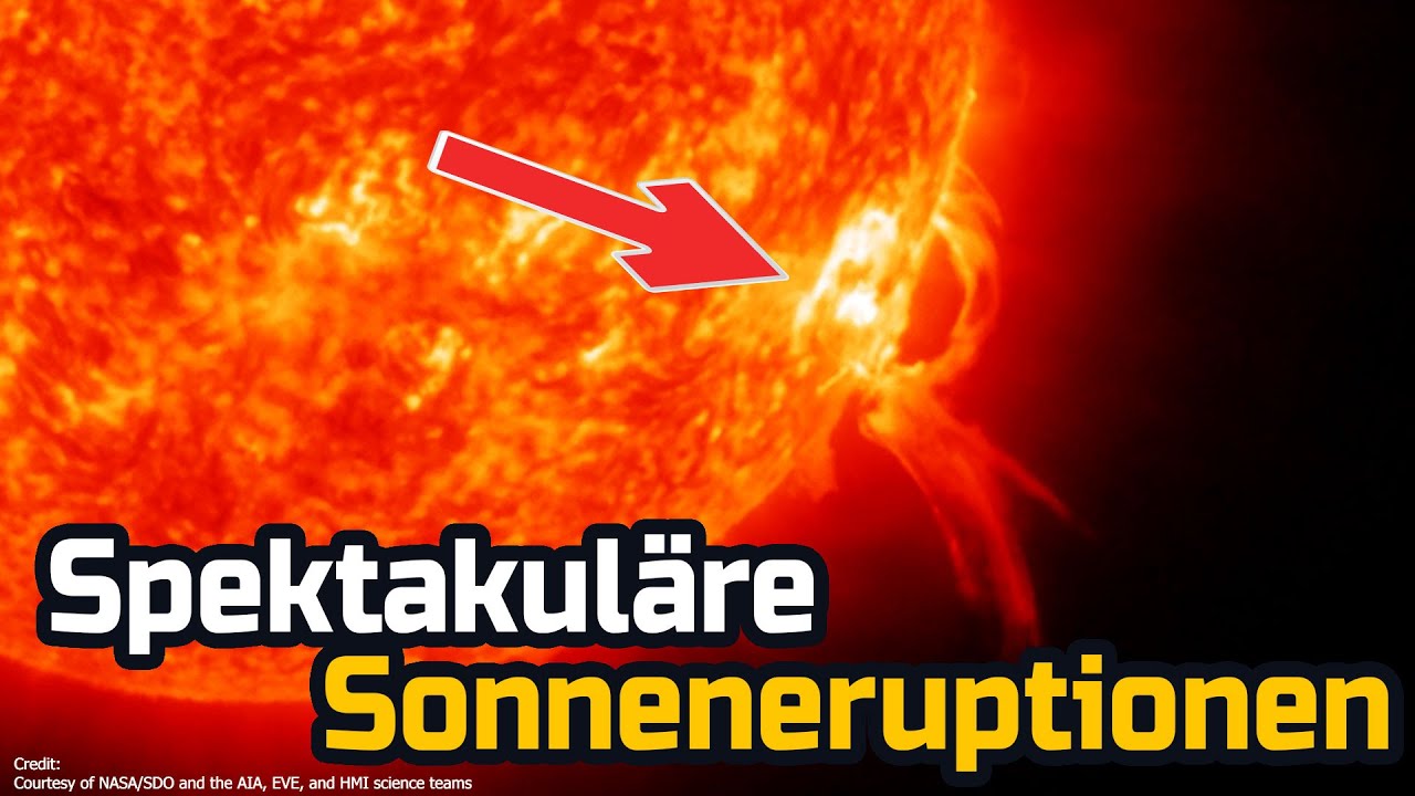 Spektakuläre Sonneneruptionen - YouTube