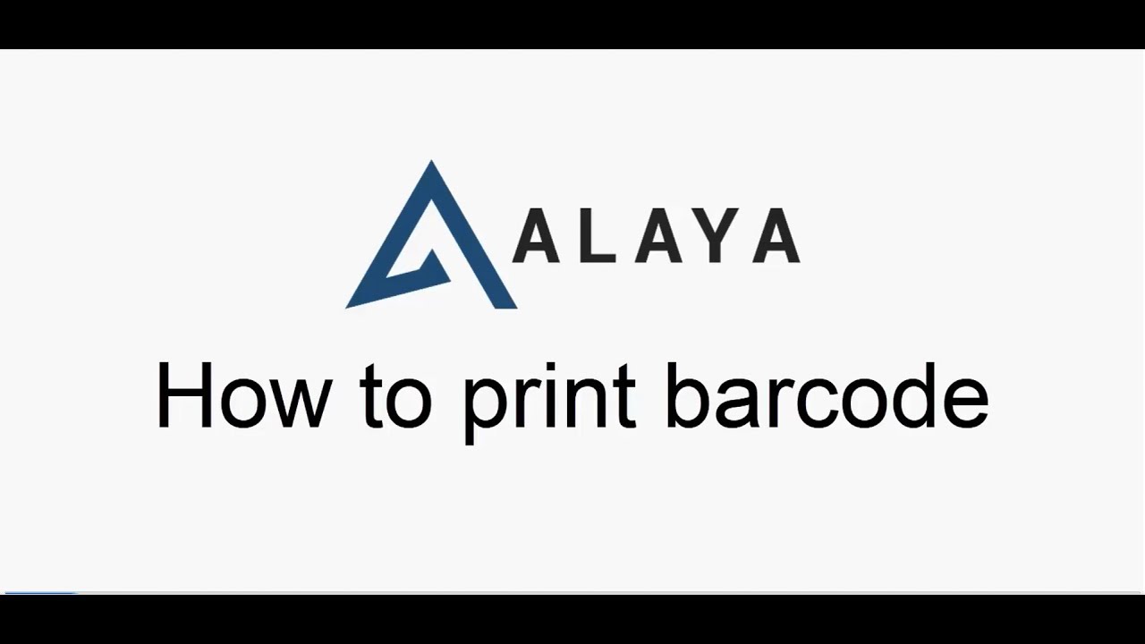 How To Print Barcode YouTube How To Print Barcode YouTube