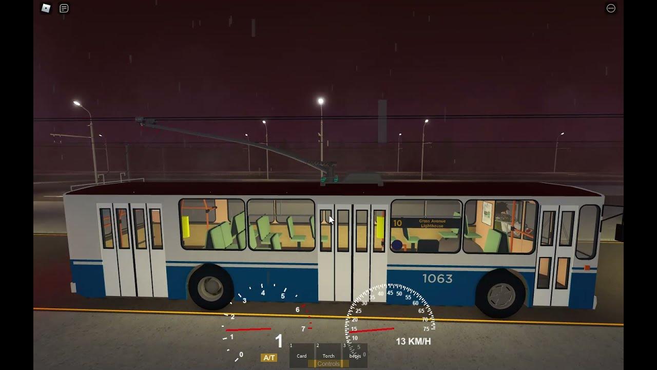 Roblox / OSVed's Trolleybuses Place [TrP] Line 10 Grass Avenue - Lighthouse - Grass Avenue - YouTube