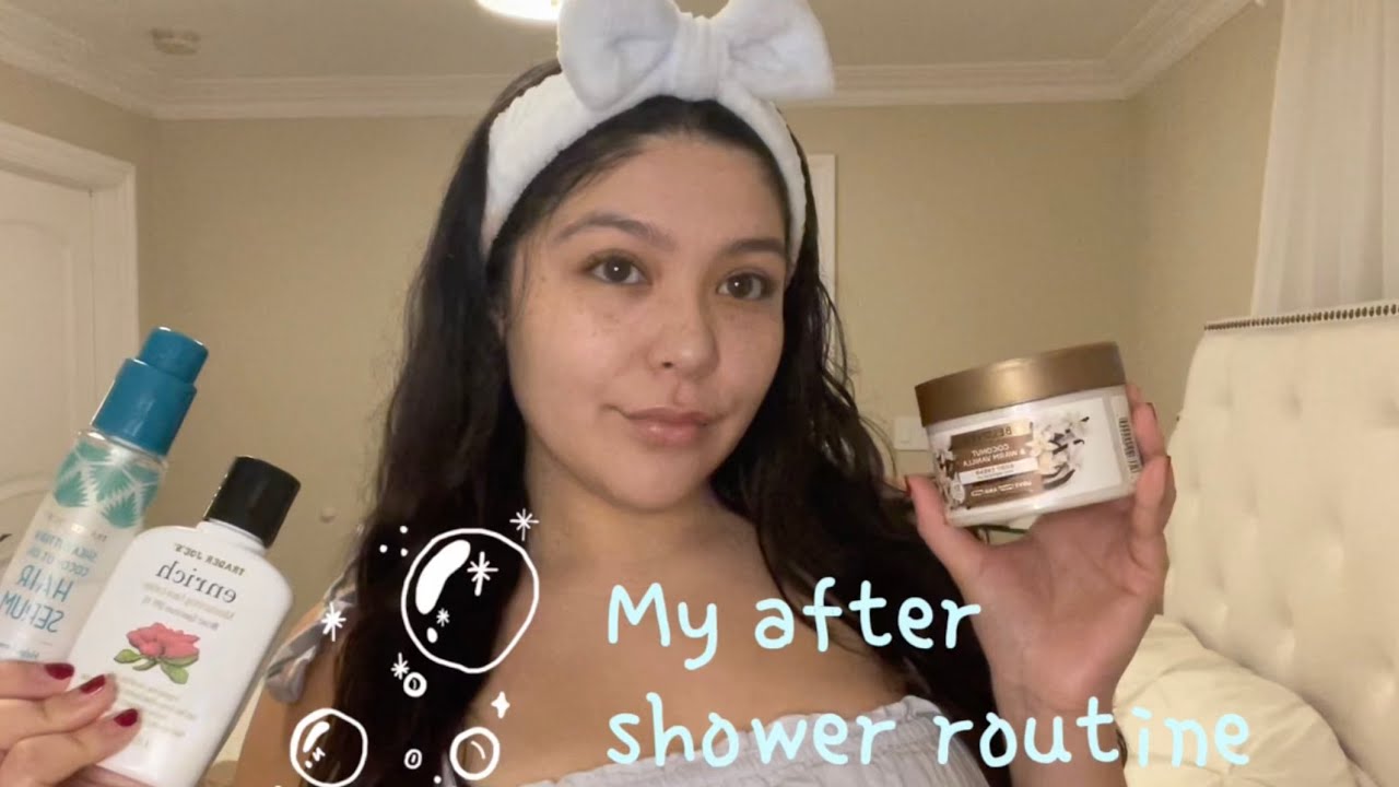 My after shower routine (must use products) - YouTube